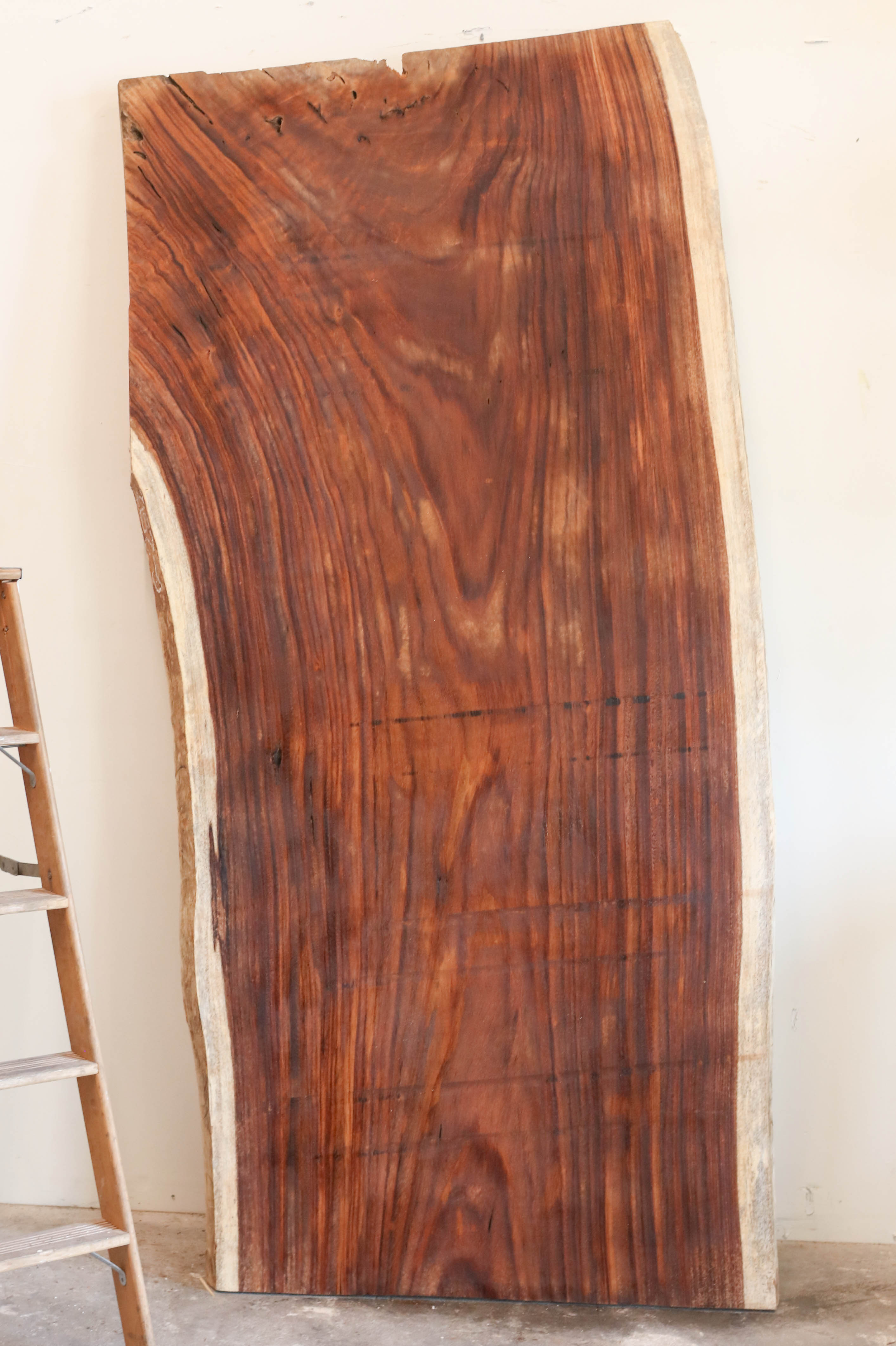 Parota Slab #G2512 (99 x 47 x 2.25 inches) - Tropical American Timber